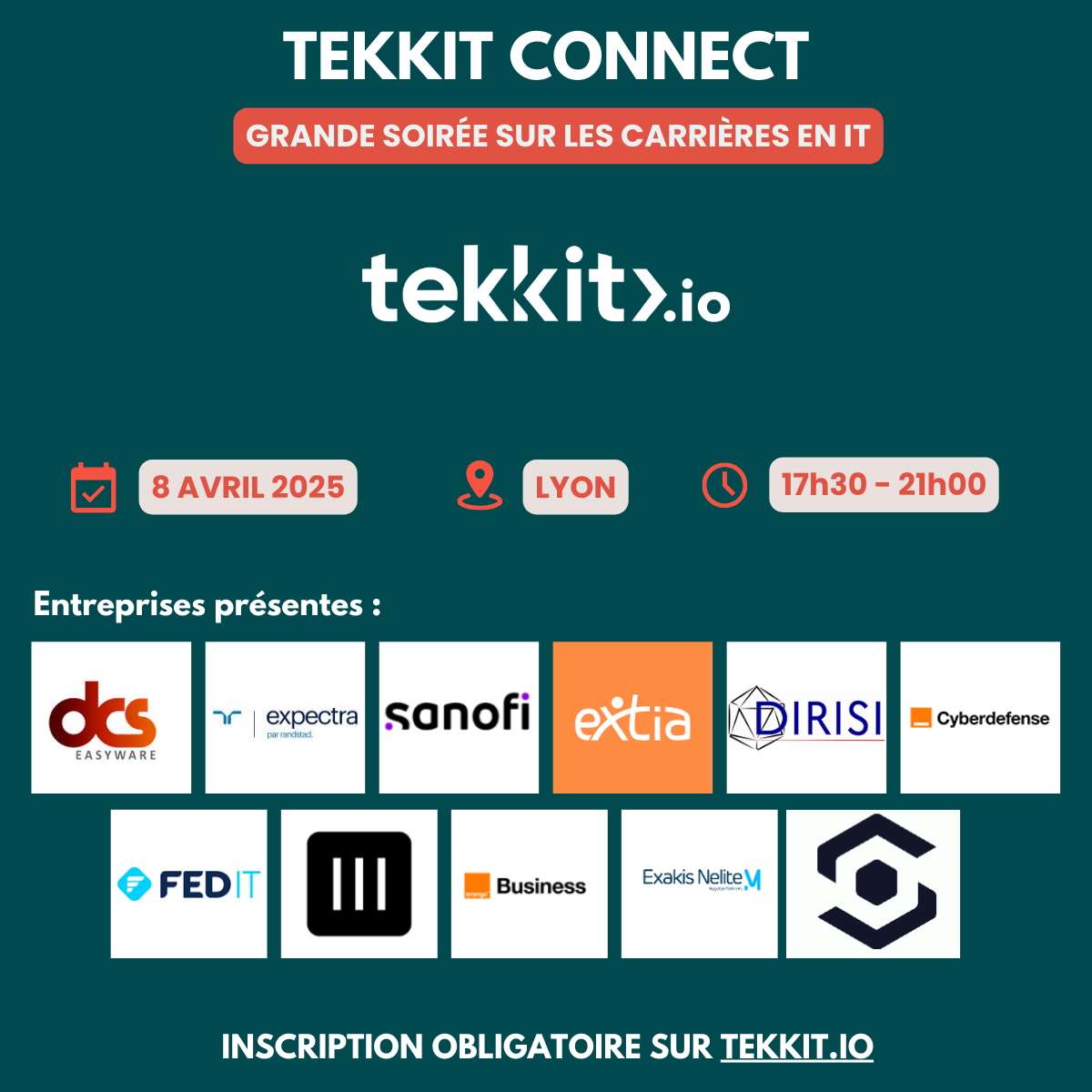 Tekkit connecte les pros de la Tech à Lyon avec un événement carrière